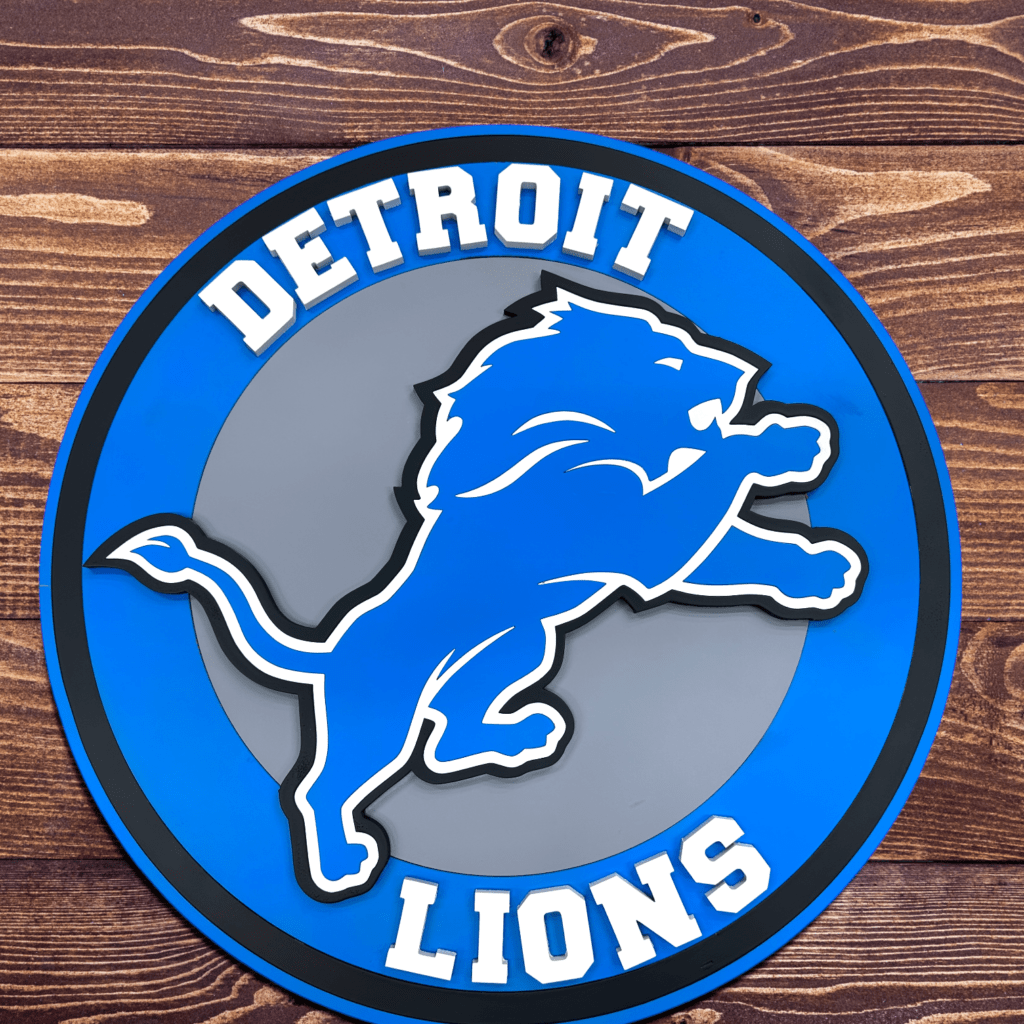 Detroit Lions Sign - Depicted Designs