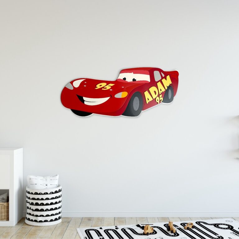 Customized McQueen Character Sign - Depicted Designs