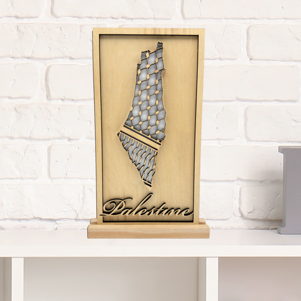 Wooden Palestine Map - Depicted Designs