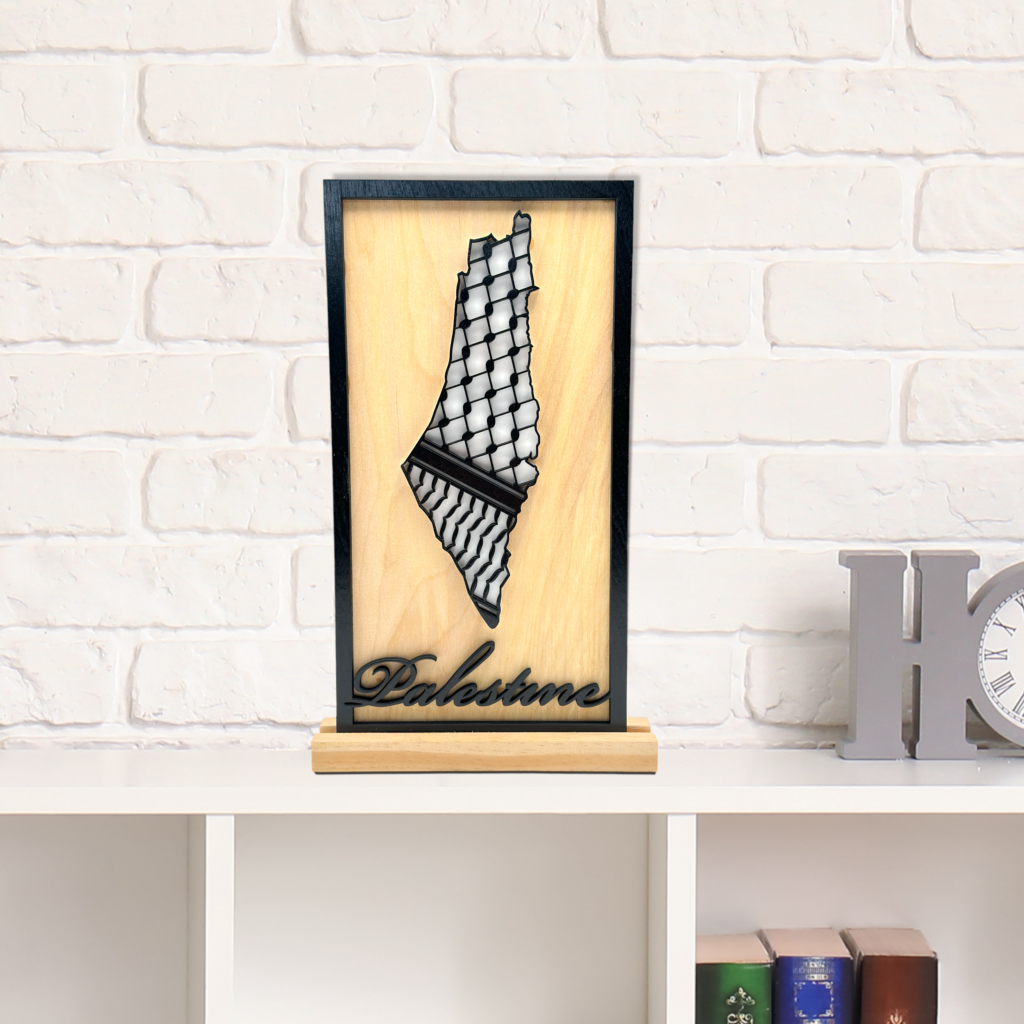 Wooden Palestine Map - Depicted Designs