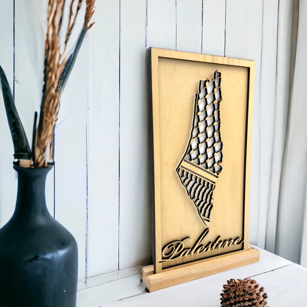 Wooden Palestine Map - Depicted Designs
