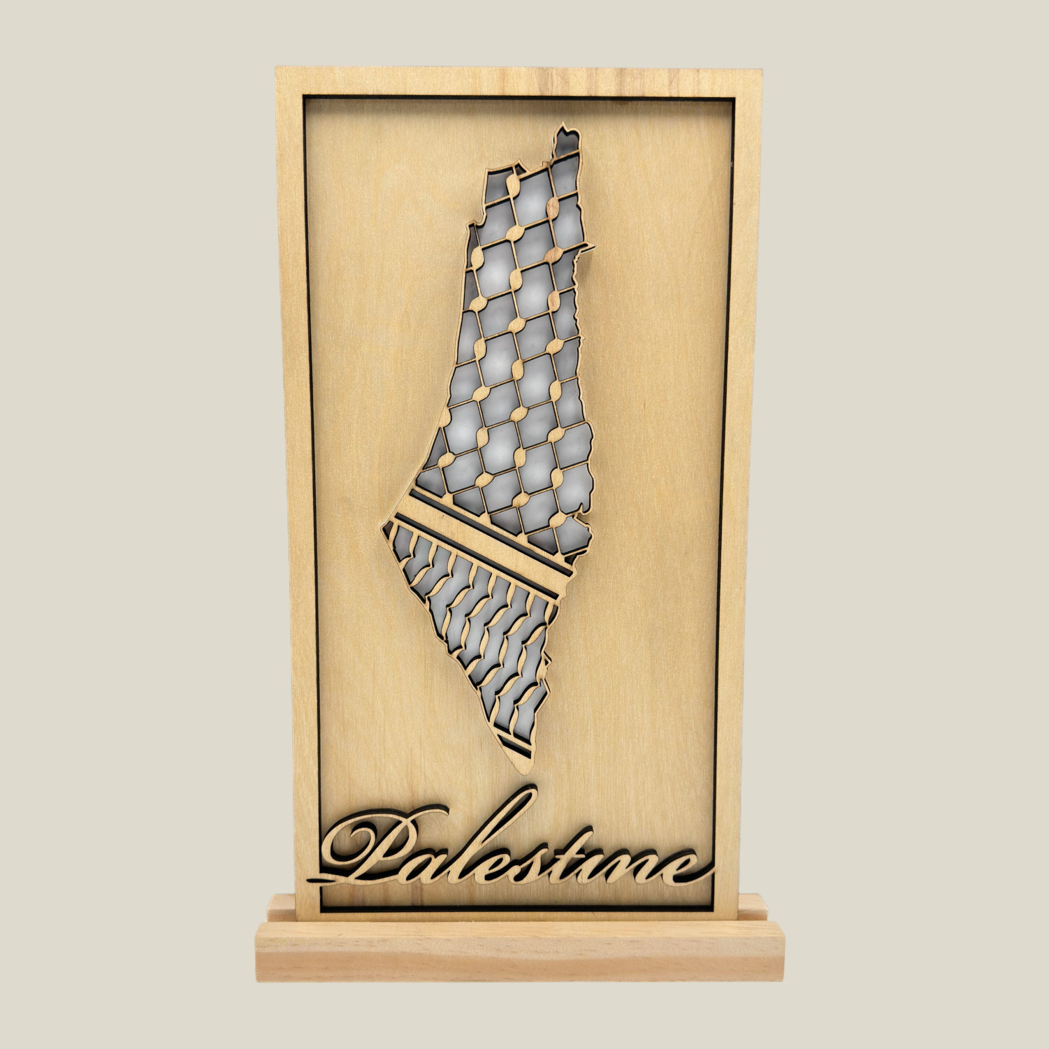 Wooden Palestine Map - Depicted Designs