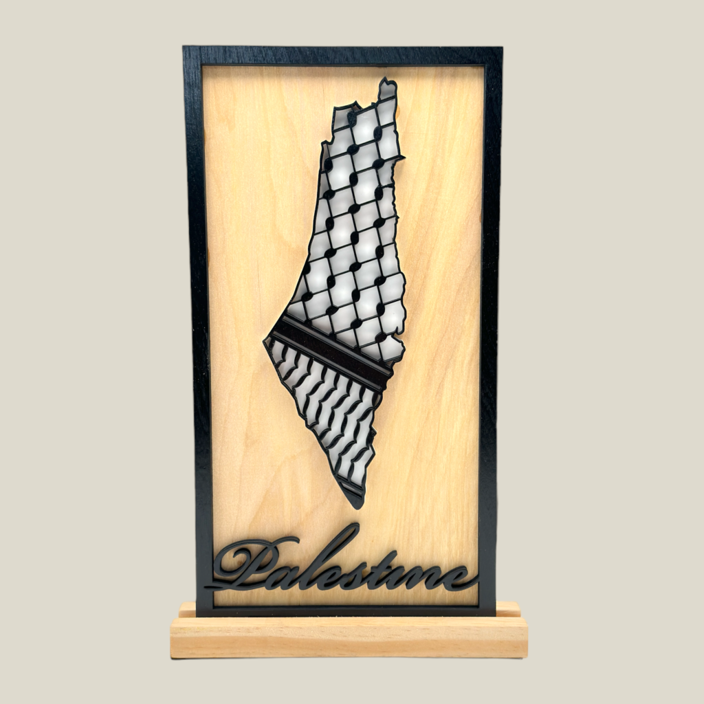 Wooden Palestine Map - Depicted Designs