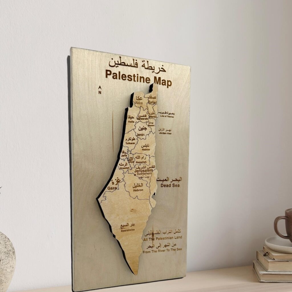 Original Palestinian Map - Depicted Designs