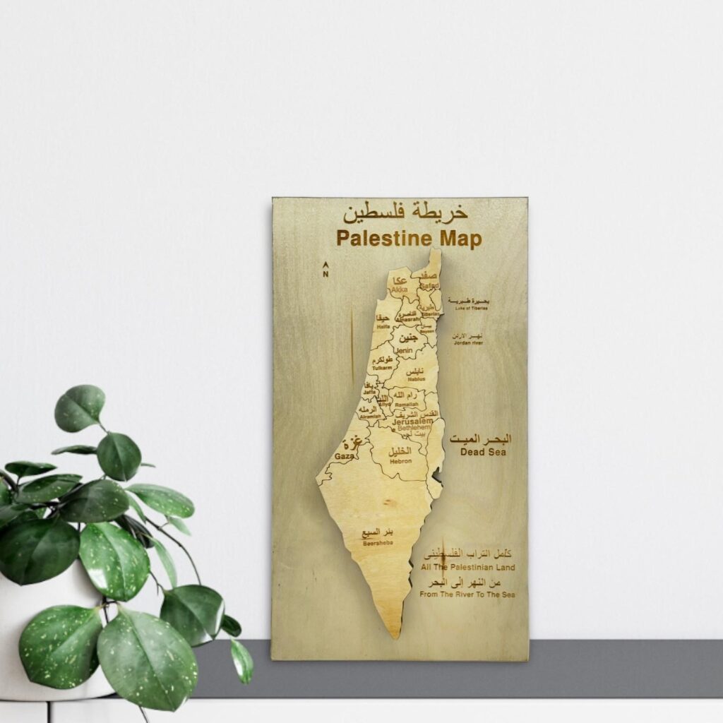 Original Palestinian Map - Depicted Designs
